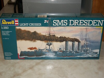 Revell 1/350 Scale SMS Dresden Light Cruiser - Factory Sealed | eBay