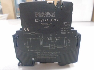 PHOENIX CONTACT EC-E1 4A DC24V / 0903026 CIRCUIT BREAKER | eBay