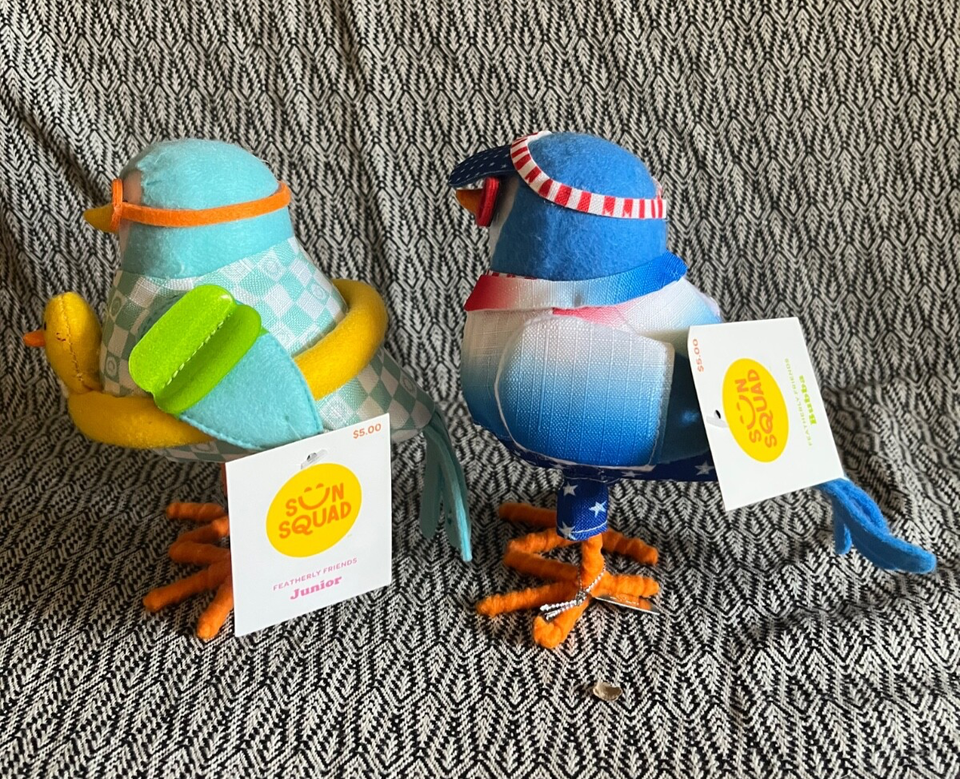 2024 Target Featherly Friends Sun Squad Fabric Birds Junior and Bubba ...