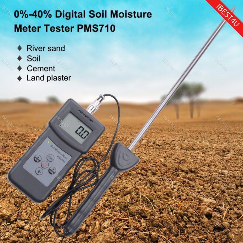 Soil Moisture Meter Analyzer Cement Moisture Testing Gauge 0 to 50% ...