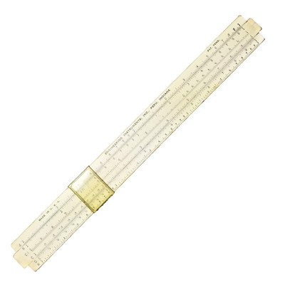 Engineering Instruments Slide Rule With Conversion Charts And ...