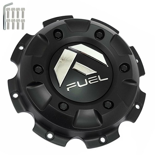 NEW Fuel Front Dually Wheel Center Cap Gloss Black 8 Lug D536 538 436 ...