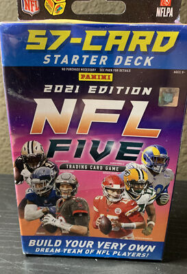 ⚡️Panini 2021 NFL Five Trading Card Game 57 Card Starter Deck - New | eBay