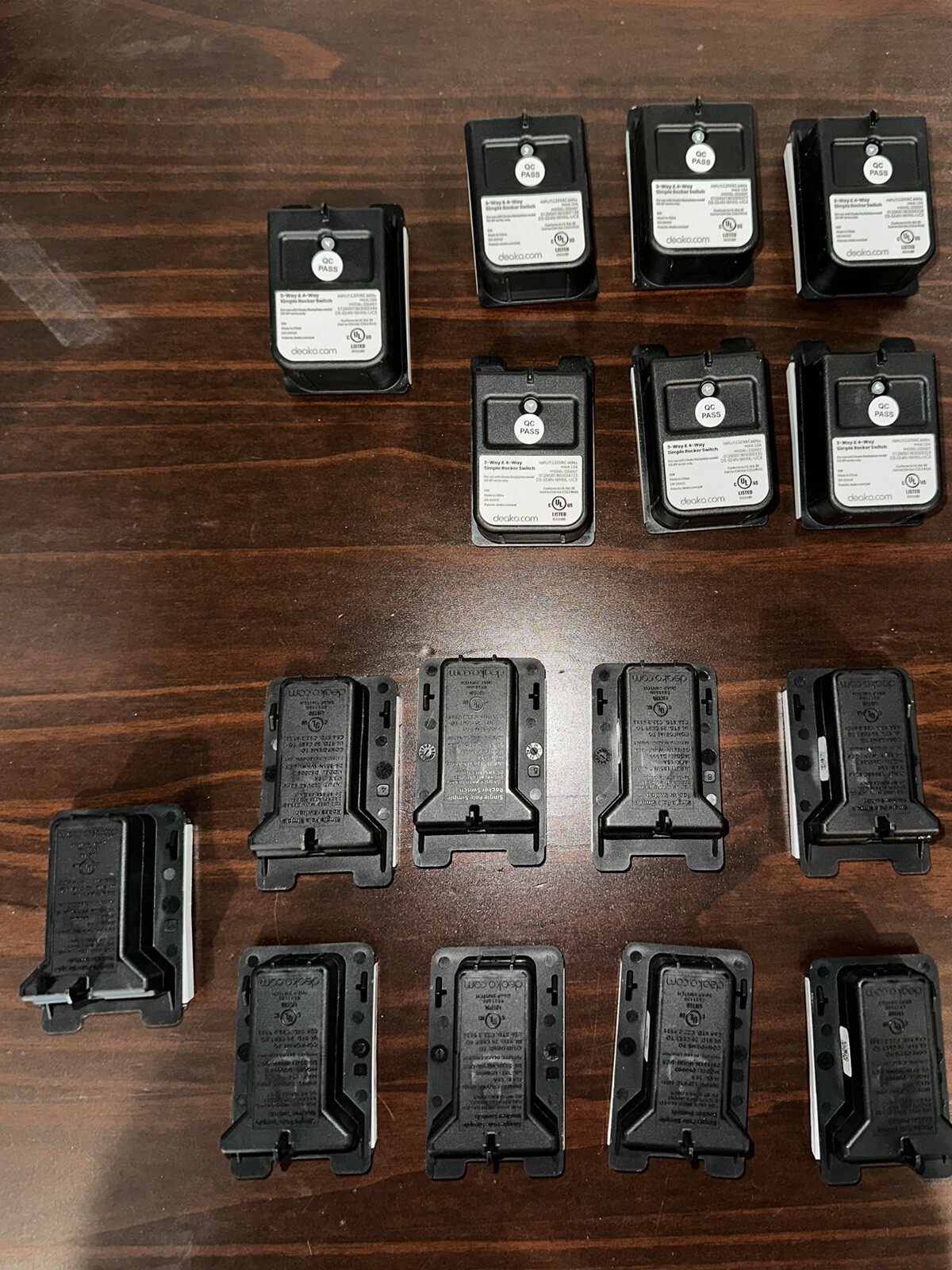 Deako Light Switches Simple Rocker Lot - 3/4 Way (7) & Single Pole (9 ...