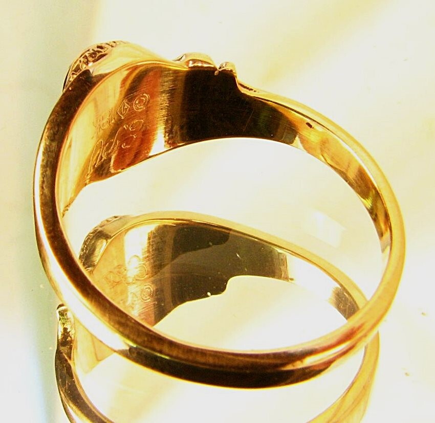 UNIVERSITY of NEBRASKA GOLD RING 18K w DIAMONDS JOSTENS SIZE 8 | eBay