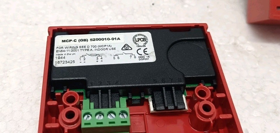 KAC MCP-C FIRE MANUAL CALL POINT 5200010-01A (GB) FREE DELIVERY | eBay ...