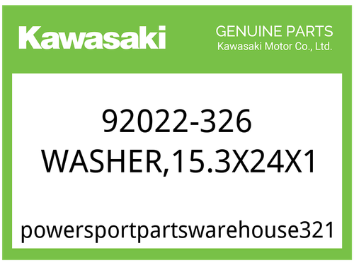 Kawasaki OEM Part 92022-326 WASHER,15.3X24X1 | eBay