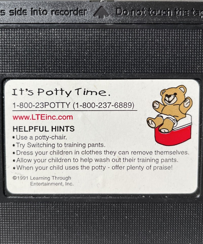 “Its Potty Time” VHS 2002 English Version The Duke Family Series *NO ...