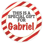 This is a Special Gift for Gabriel - 3 Pack Circle Stickers 3 Inch ...