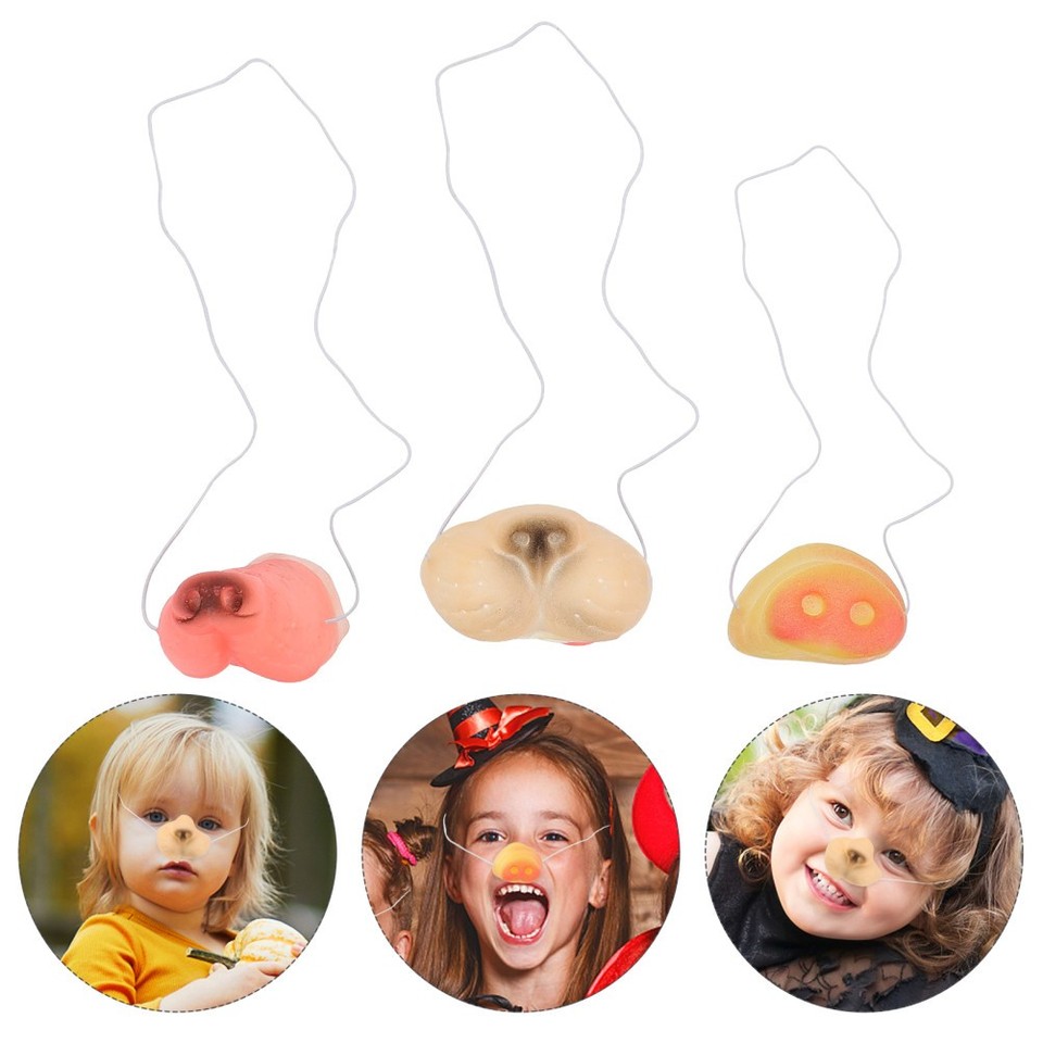pcs Halloween Animal Nose Vinyl Funny Nose Prop Masquerade Performance ...