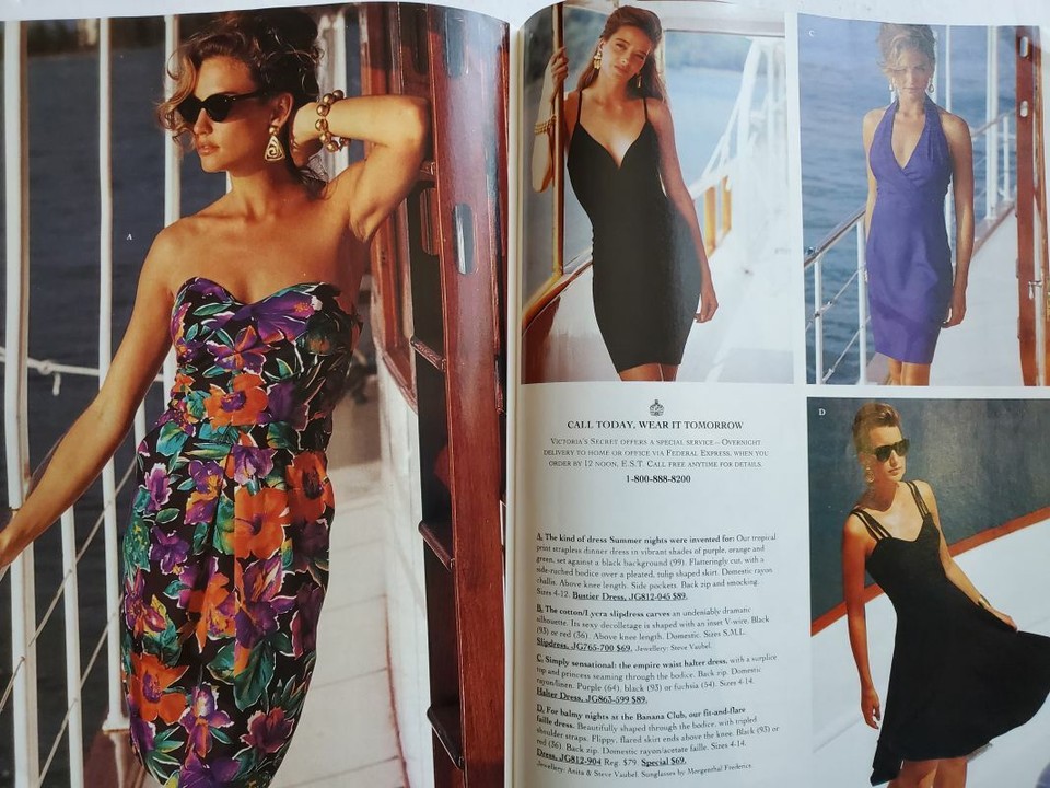 1991 SUMMER COLLECTION Victoria's Secret Catalog Suzanne Lanza Jill ...