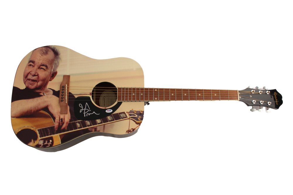 JOHN PRINE SIGNED AUTOGRAPH CUSTOM 1/1 GIBSON EPIPHONE ACOUSTIC GUITAR ...