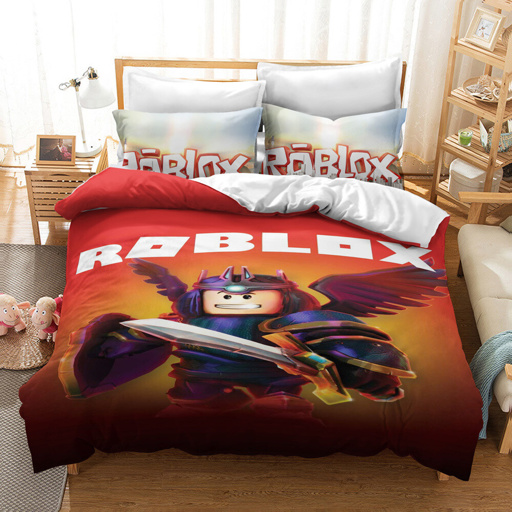 3D Printed Roblox Quilt/Doona/Duvet Cover Pillowcase Bedding Set Single ...