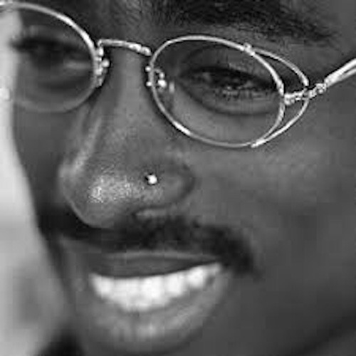 Tupac Inspired Eyeglasses Metal Round Frames Side Details Shadz 2pac | eBay