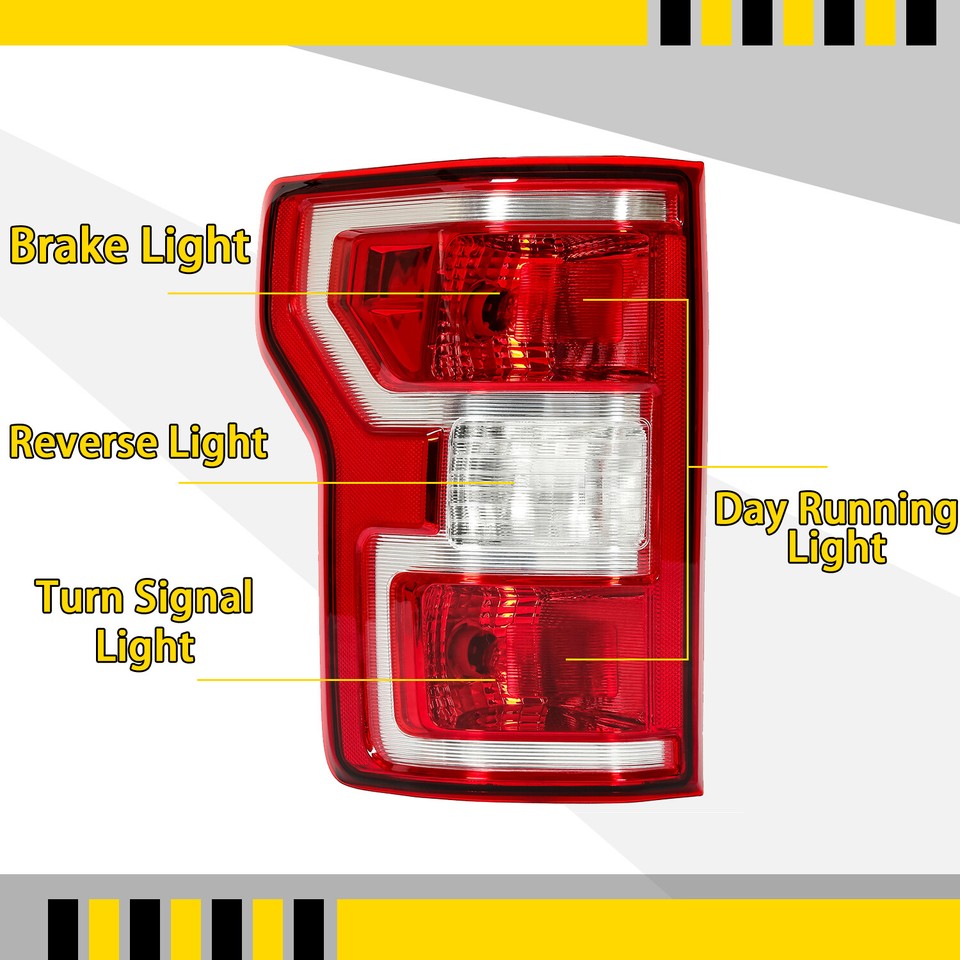 Tail Light For Ford F-150 F150 2018 2019 2020 Driver Side Left LH With ...