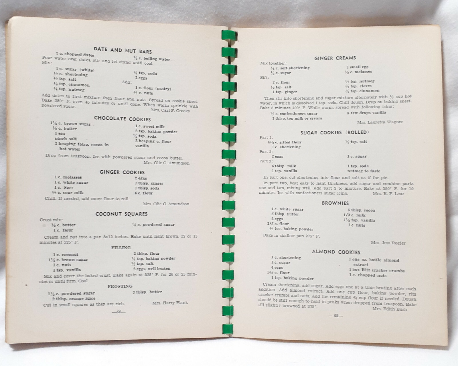 Vandergrift Womans Club Cook Book 1950 Vintage Plus Handwritten Clipped ...
