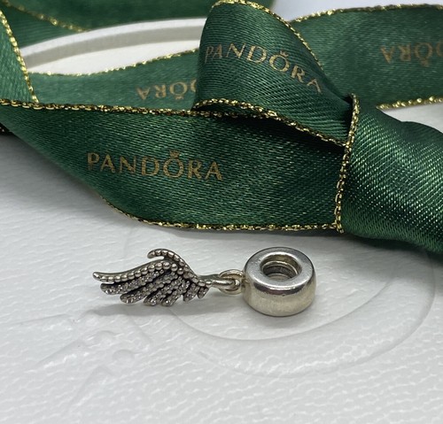 Pandora CZ Majestic Feathers Dangle Charm 791750 Retired Authentic Ale ...