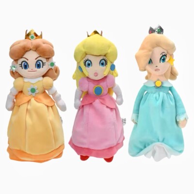 Super Mario Bros Princess Peach Princess Rosalina Princess Daisy Plush ...