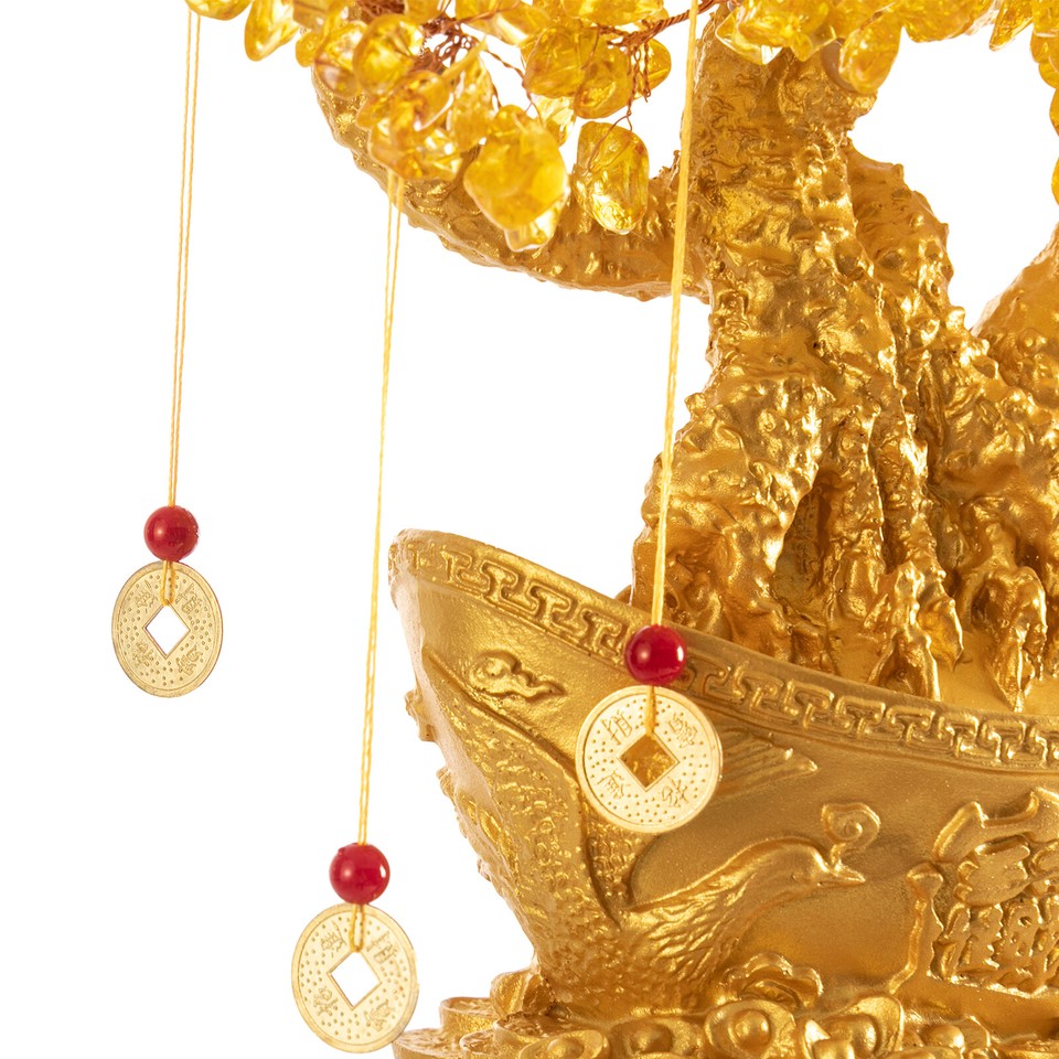 Feng Shui Money Tree Bonsai Wealth Fortune Blessing Gift Office Home ...