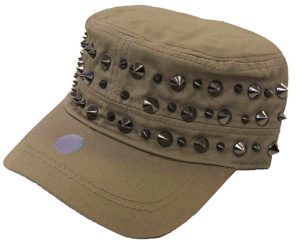 Hip-hop Rapper Spike Rivets Studded Baseball Cap Hat Hot Punk Unisex ...