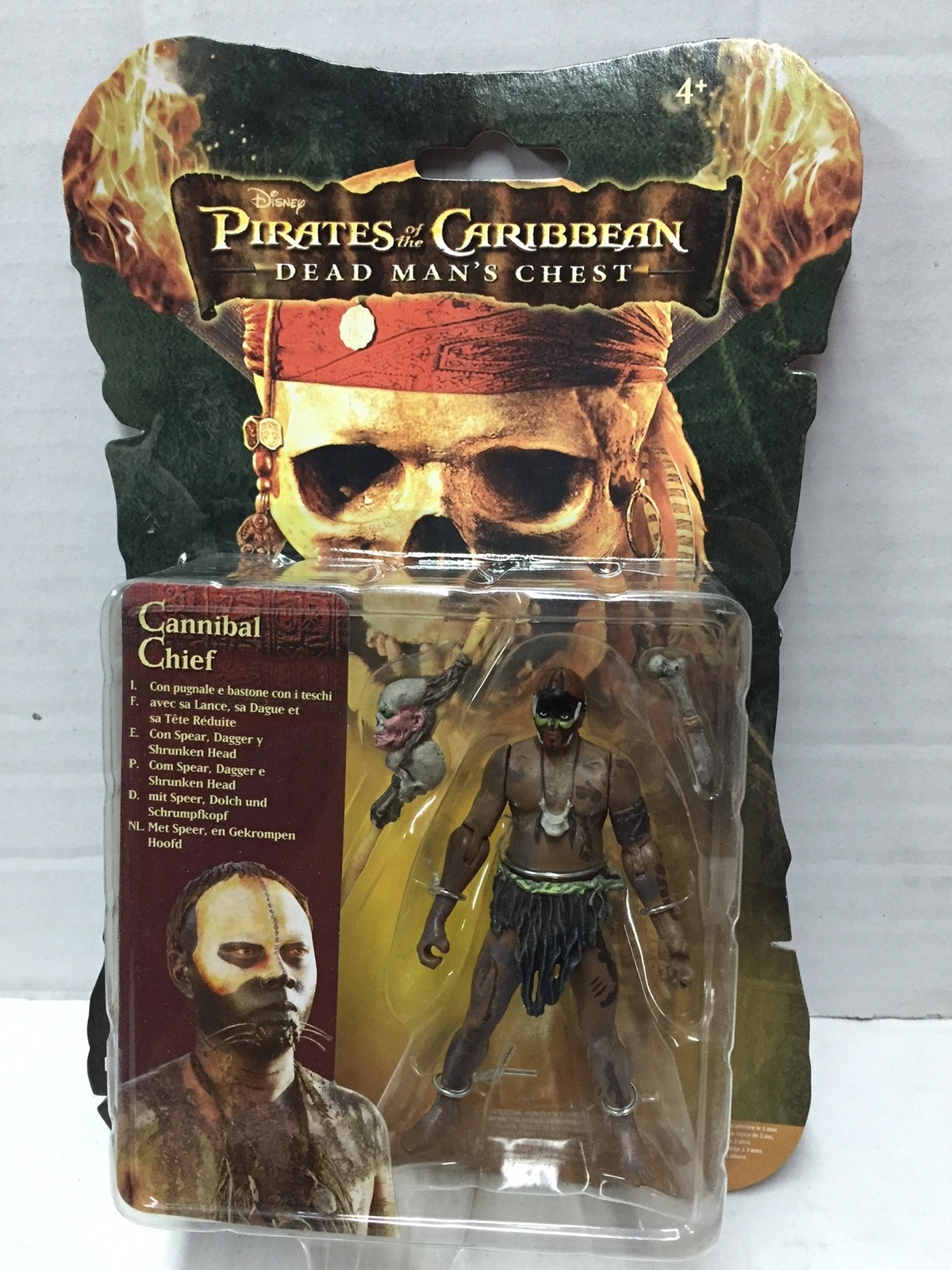 Pirates of the Caribbean Dead Man's Chest CANNIBAL CHIEF 4" Figure MOC ...