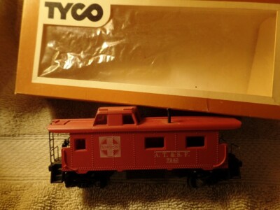 Ho Tyco Red 8 Wheel Caboose Santa Fe 7240 Hook Horn Couplers | eBay