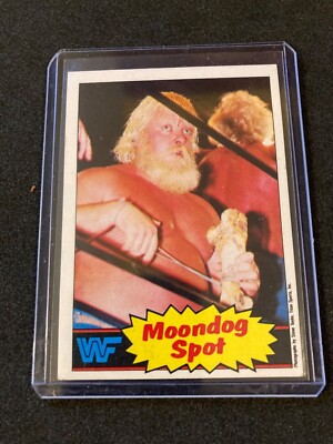 1985 Topps WWF Wrestling Card Moondog Spot RC #19 | eBay
