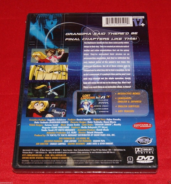 Lost Universe - Vol. 6: The Perfect Firestorm (DVD, 2001) for sale ...