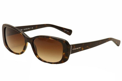Coach Women's HC8168 512013 Sunglasses Dark Tortoise/Brown Gradient ...