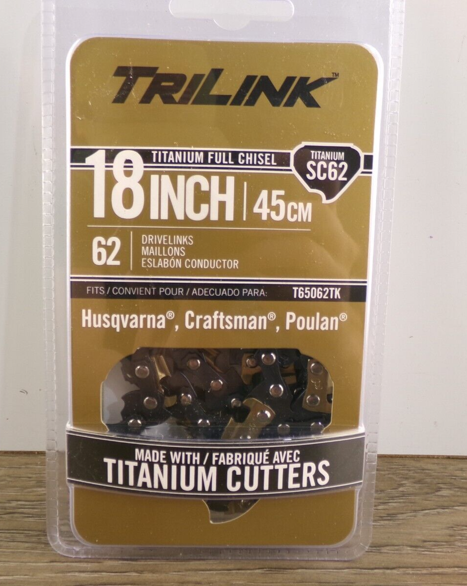 Trilink Titanium Saw Chain 18in 62 Drive Links SC62 New S3 | eBay