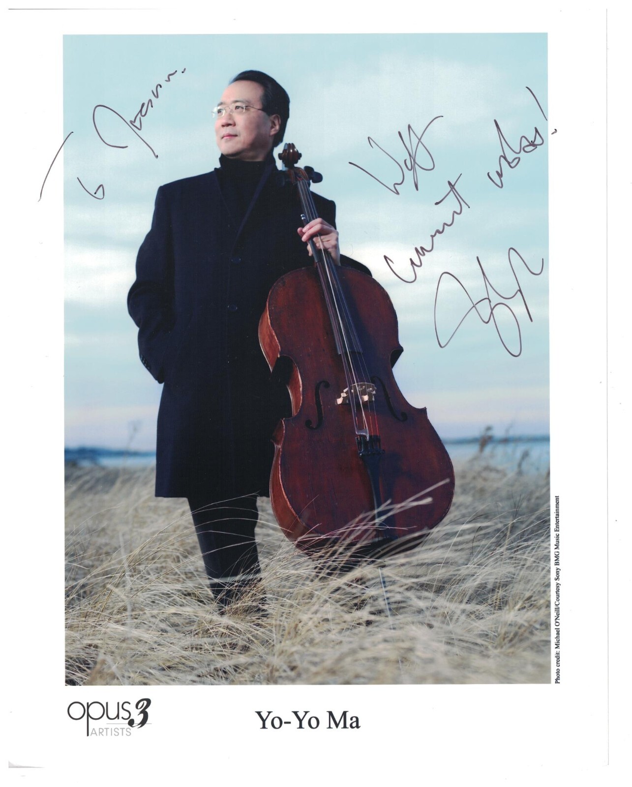 Yo-Yo Ma Signed Autographed 8 x 10 Photo Musician Cellist Cello B | eBay