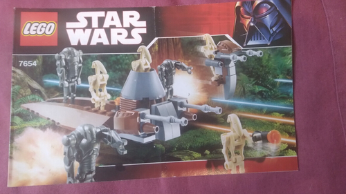 LEGO 7654 Droid Battle Pack solo manuale di istruzioni senza mattoncini ...