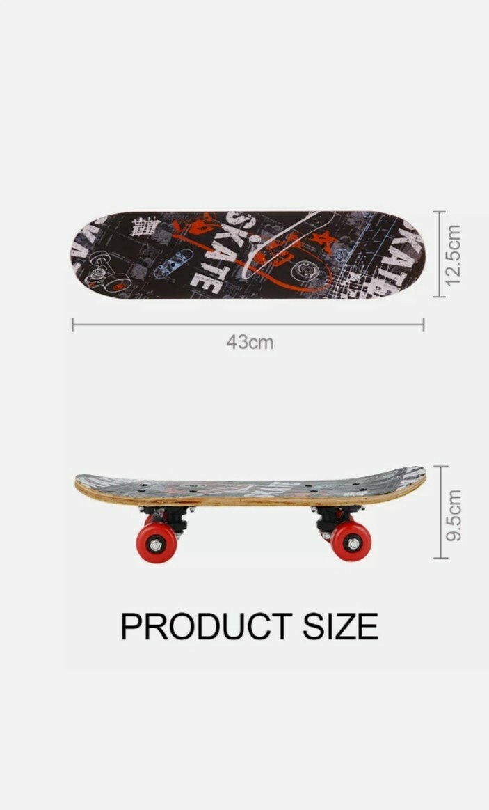 Xootz TY5841 Rat Ramp Double Kick Trick Complete Skateboard for ...