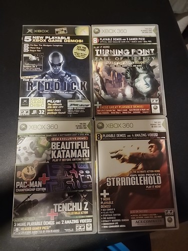 Official Xbox Magazine Demo Disc Lot, includes 4 discs (Microsoft Xbox ...