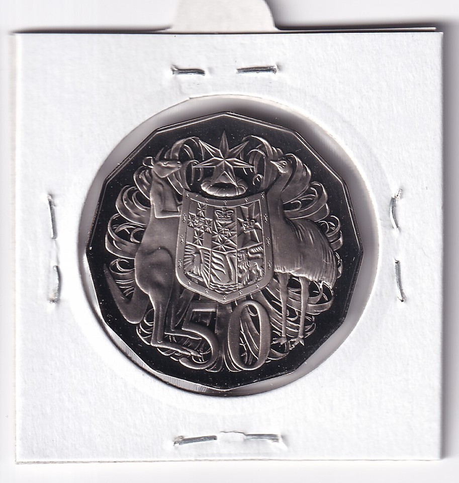 AUSTRALIAN PROOF: 1976 50 CENT COIN IN 2X2 HOLDER -. | eBay