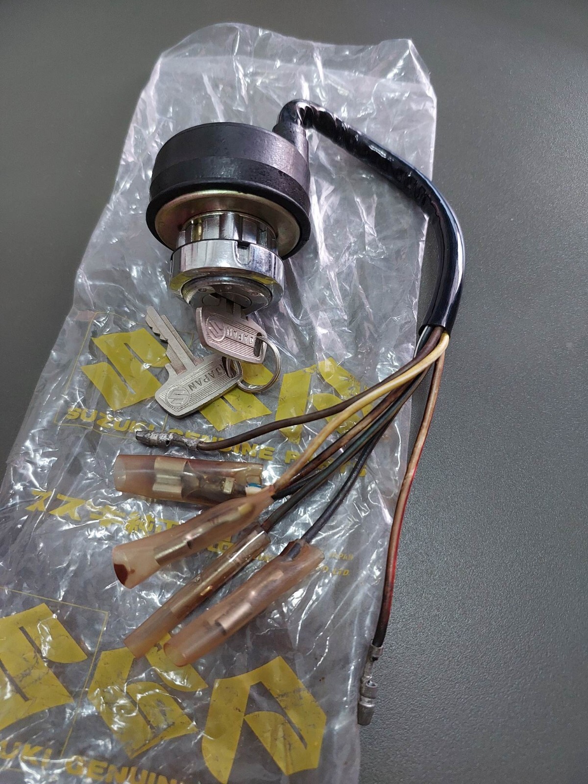 SUZUKI T90 WOLF-T125 STINGER IGNITION MAIN SWITCH 7 WIRE NOS JAPAN ...