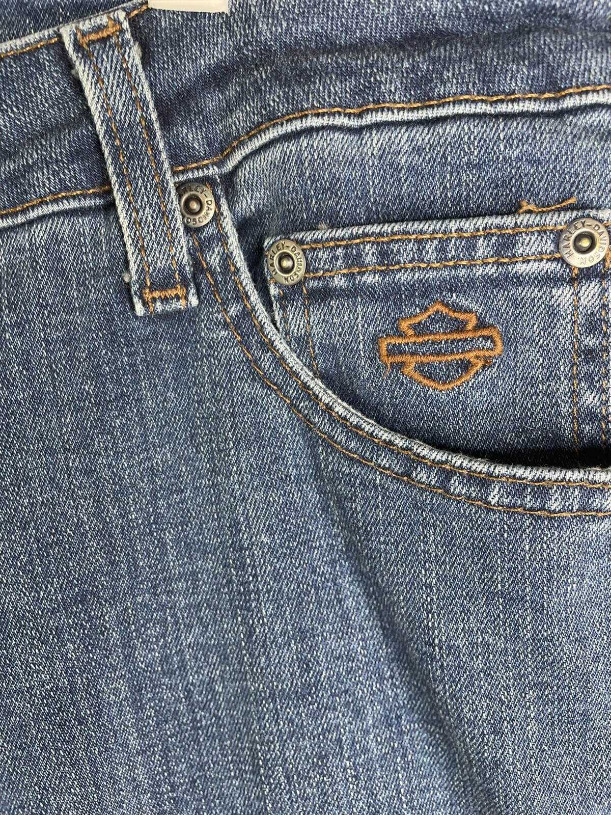 734. harley davidson genuine motorclothes womens jean… - Gem