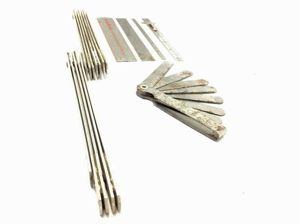 Mixed Vintage Lot Used Machinists Kasta Folding Ruler Brown Sharpe ...