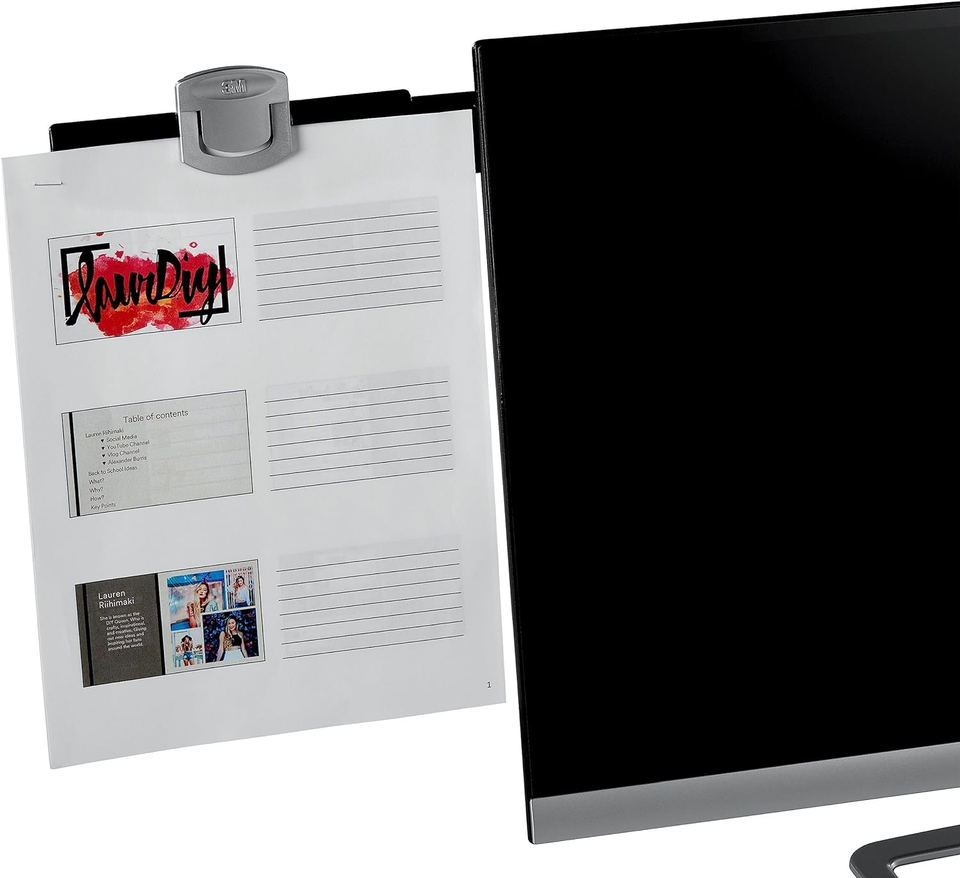 Paper Clip Document Monitor Holder Office Clipboard File Copy Stand ...