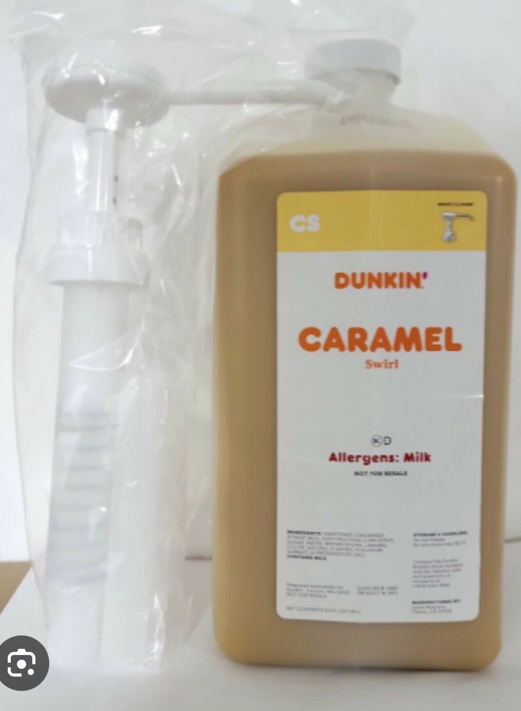 Dunkin Donuts Caramel Swirl 64 Oz Jug With Pump | eBay