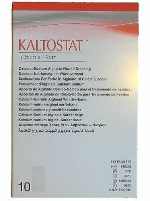 Kaltostat Alginate Sterile Wound Dressing 7.5cm x 12cm (x10) | eBay
