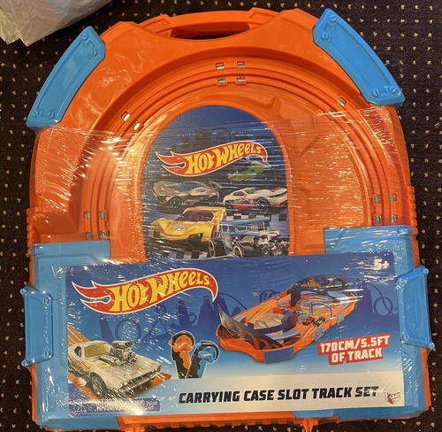New!! Hot Wheels Carrying Case Slot Car Race Track Set 1:64 Track ...