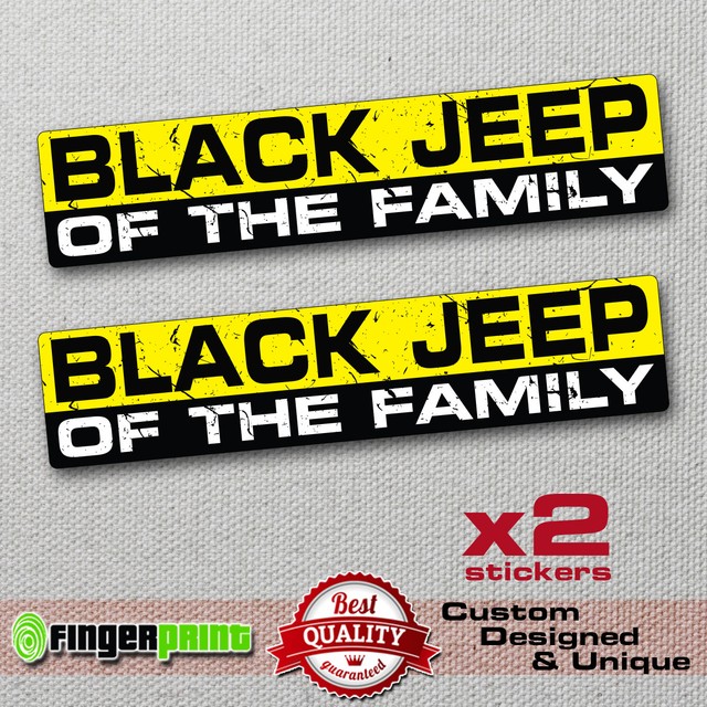 BLACK decal sticker vinyl funny 4x4 wrangler offroad 4wd ford GMC JDM ...
