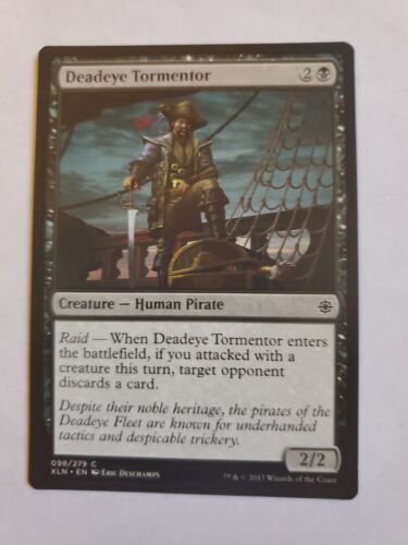 MTG Magic The Gathering Card Deadeye Tormentor Creature Human Pirate ...