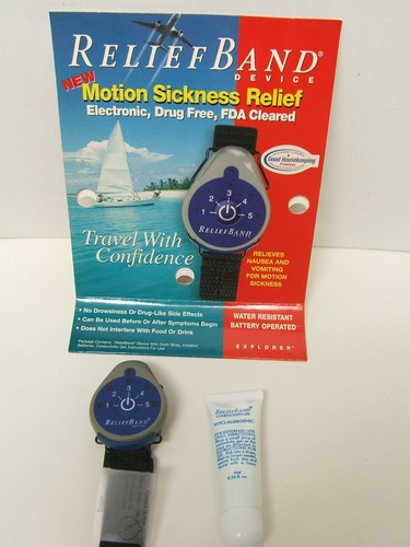 RELIEF BAND CLASSIC ELECTRONIC NAUSEA/MOTION SICKNESS DEVICE NEW | eBay