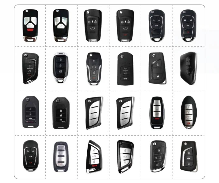 Car Key Programmer X 4 Keys Set Key Chip Work with X431 PAD V 5 IMMO ...