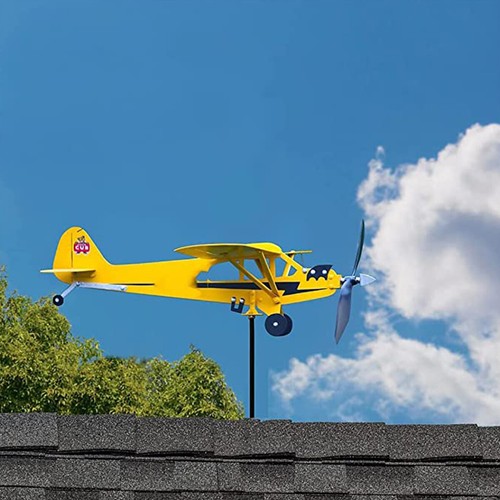Airplane Weather Vane Weather Resistant Metal Wind Direction Indicator ...