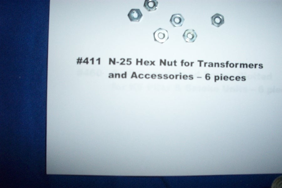 American Flyer Parts - N-25 Hex Nut for Transformers - 6 pieces #411 | eBay