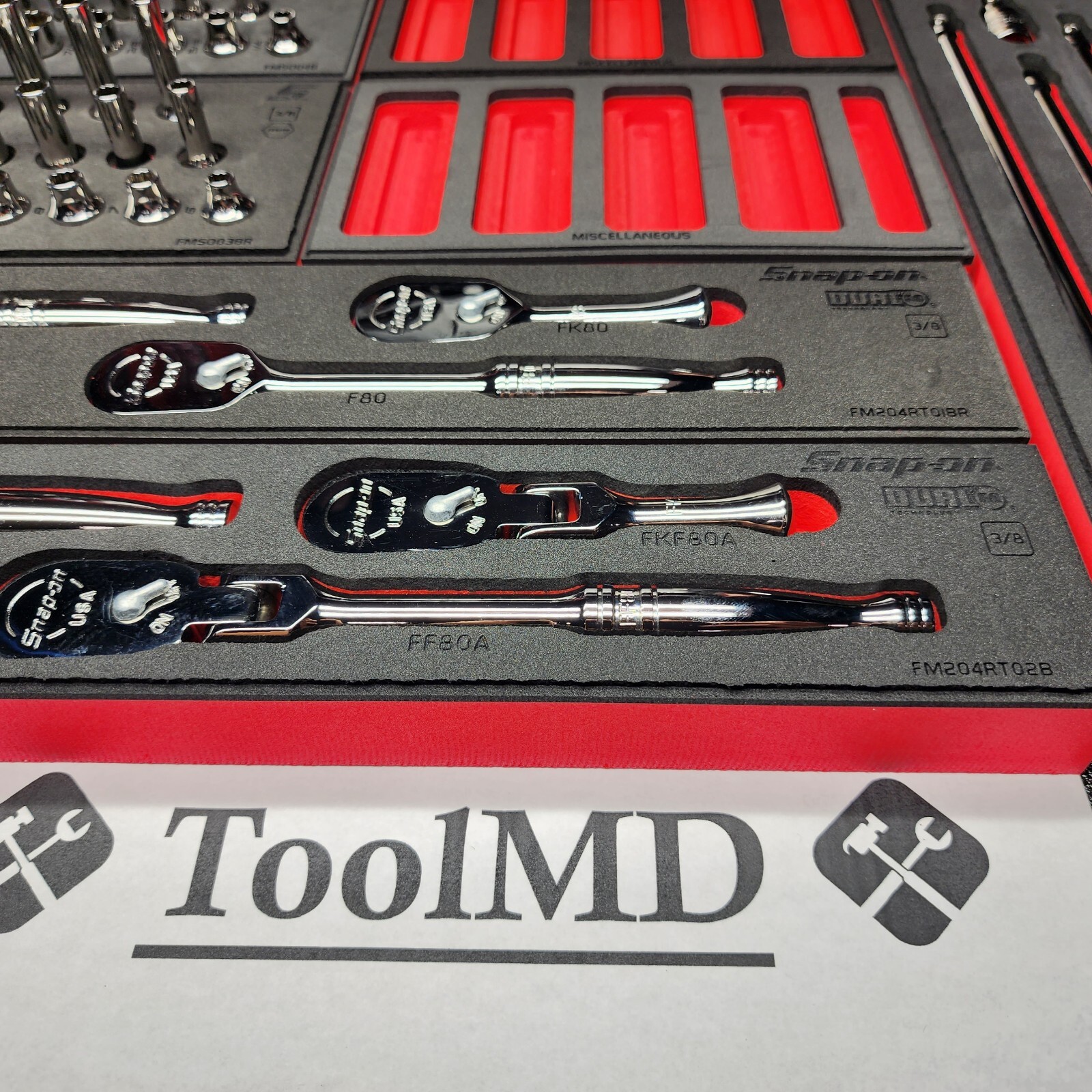 Snap-on Tools NEW 12-POINT RED 101pc 3/8" Drive General Service Set ...