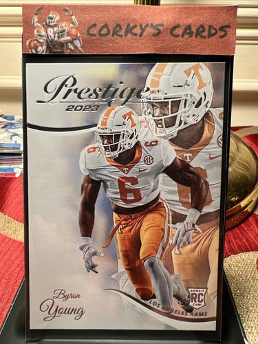 2023 Panini Prestige Byron Young #313 FOOTBALL Rookie Los Angeles Rams ...